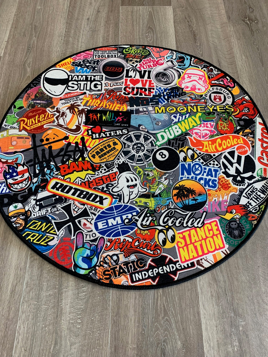 Retro Sticker Rug – Outdoor Matting Company