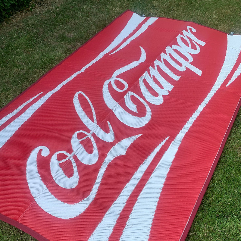 Cool Camper Red/White – Outdoor Matting Company
